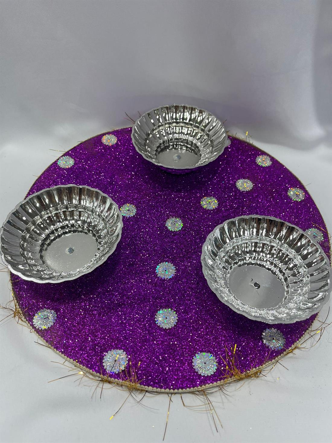 MEHNDI PLATES - BS-GLITTER PLATE2 - Bombay Stores Fabrics