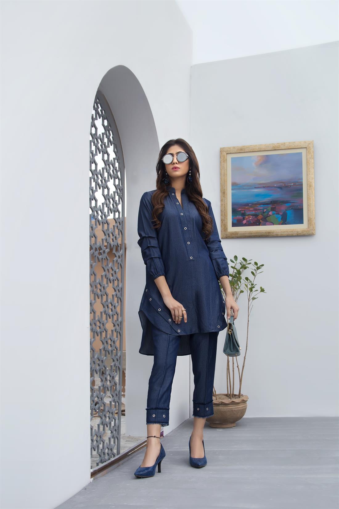 Zoya Basics- Shop our brand new AW20 collection, this denim kurta ...