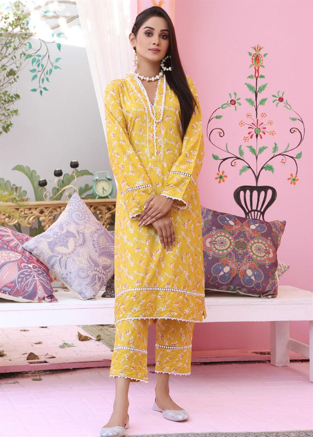 Ladies tunics and kurta - 2 Piece Printed stitched Suits from Identic ...