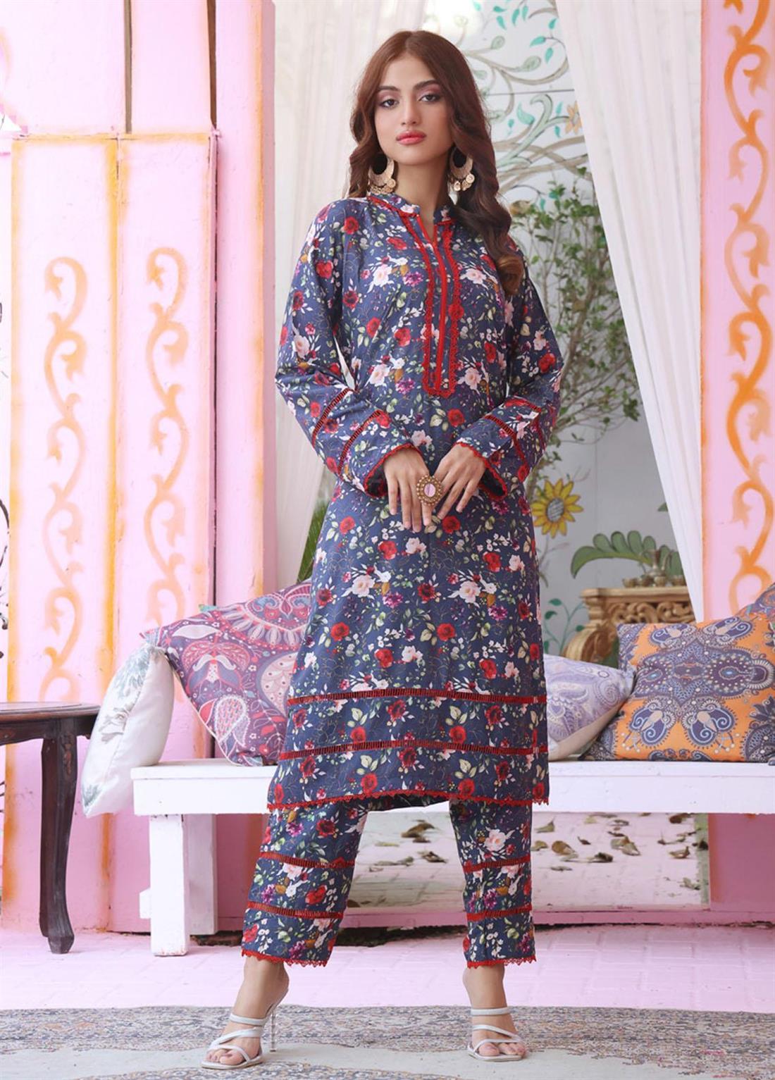 Ladies tunics and kurta - 2 Piece Printed stitched Suits from Identic ...