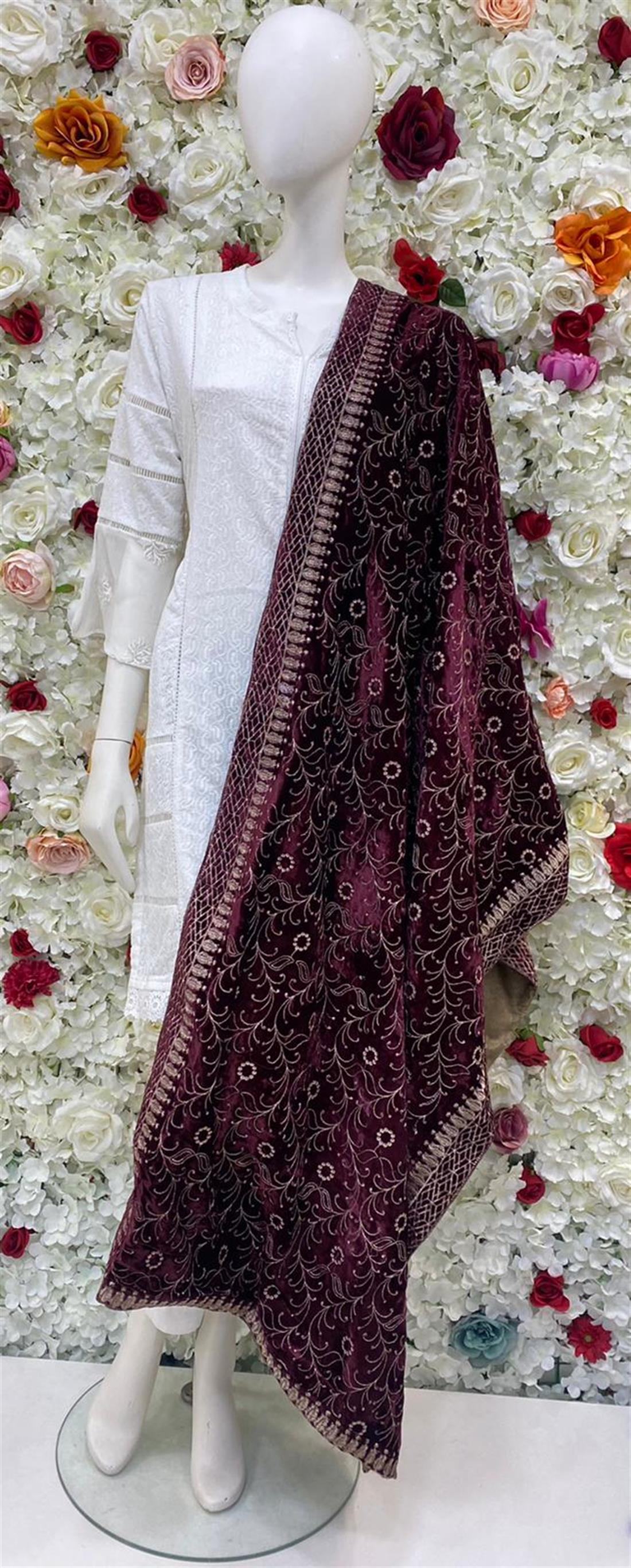 EXCLUSIVE: Stunning reversible heavy embroidered shawls. Its heavily ...